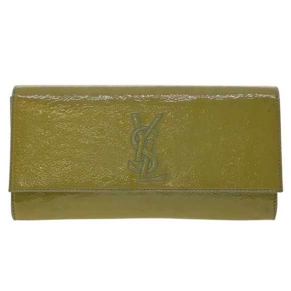 Yves Saint Laurent | Bags | Yves Saint Laurent Green Clutch Bag | Poshmark